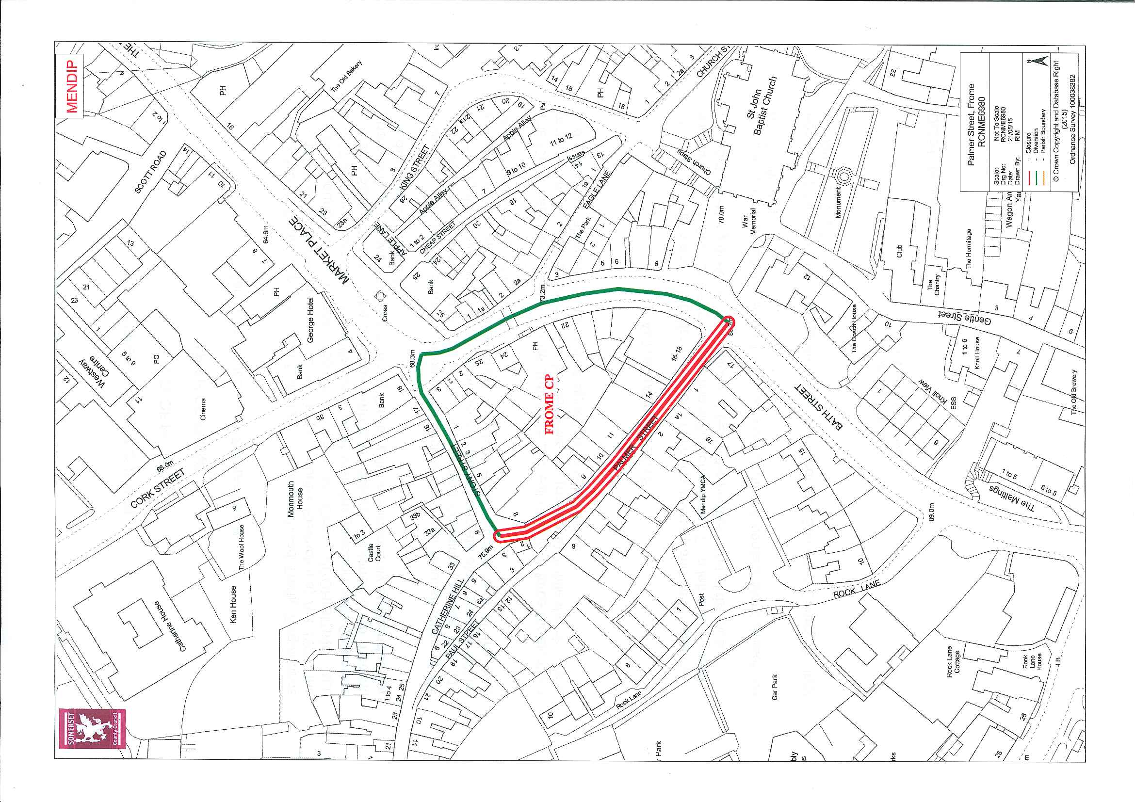 Temporary Road Closure Of Palmer Street Frome Town Council